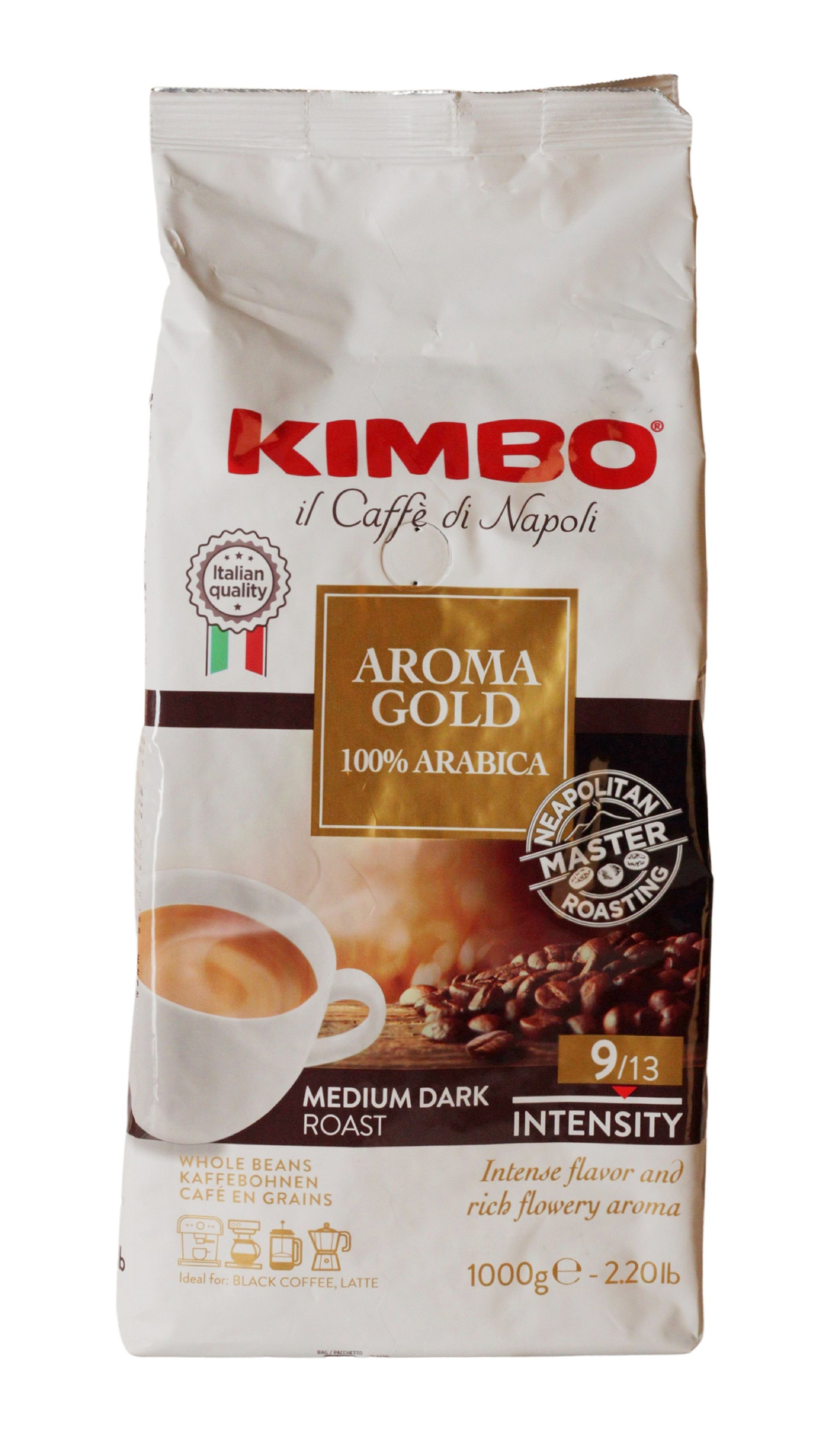 Kimbo Caffe Espresso Aroma Gold 100% Arabica 1 kg