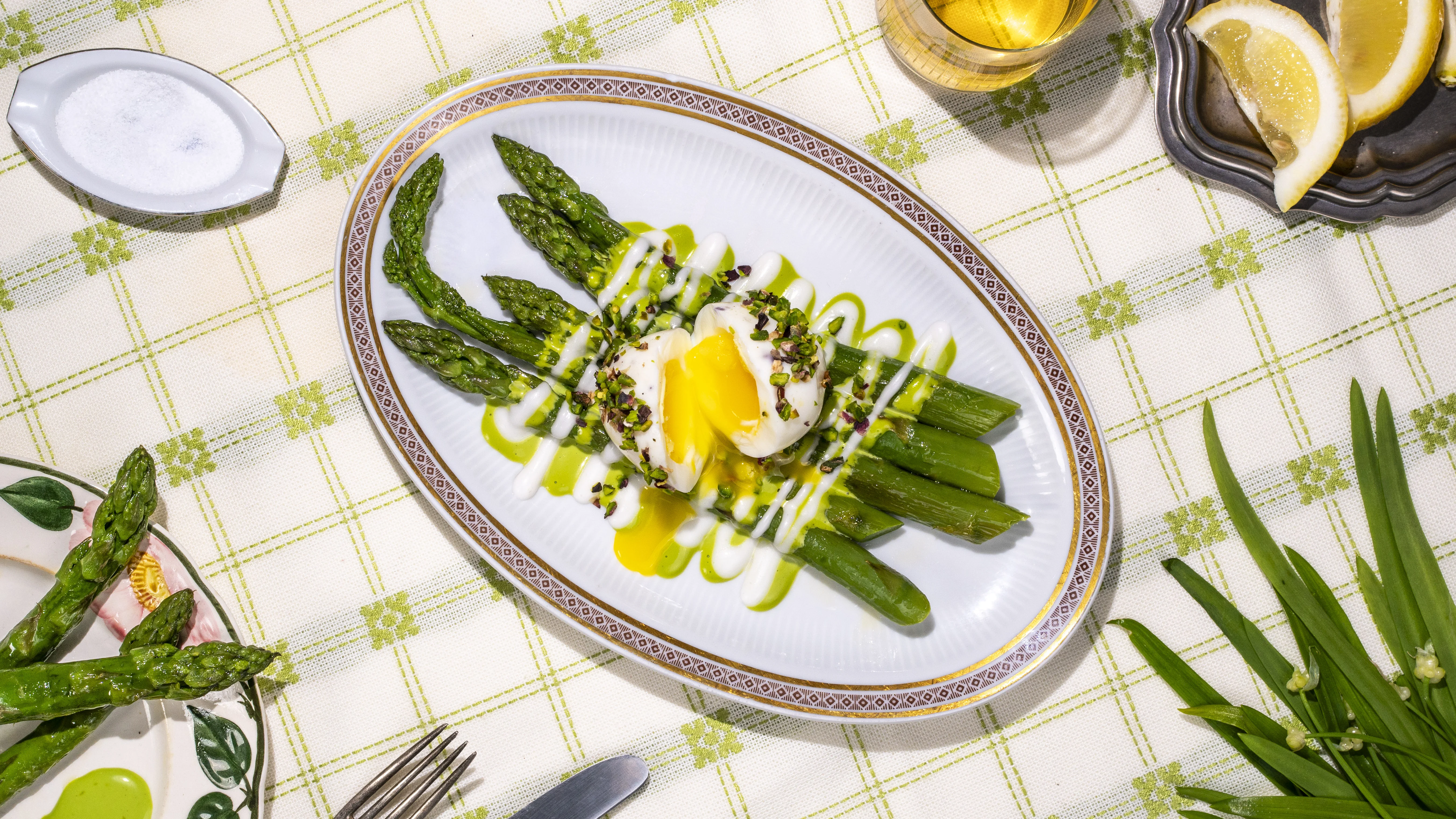 Spargel mit Bärlauch