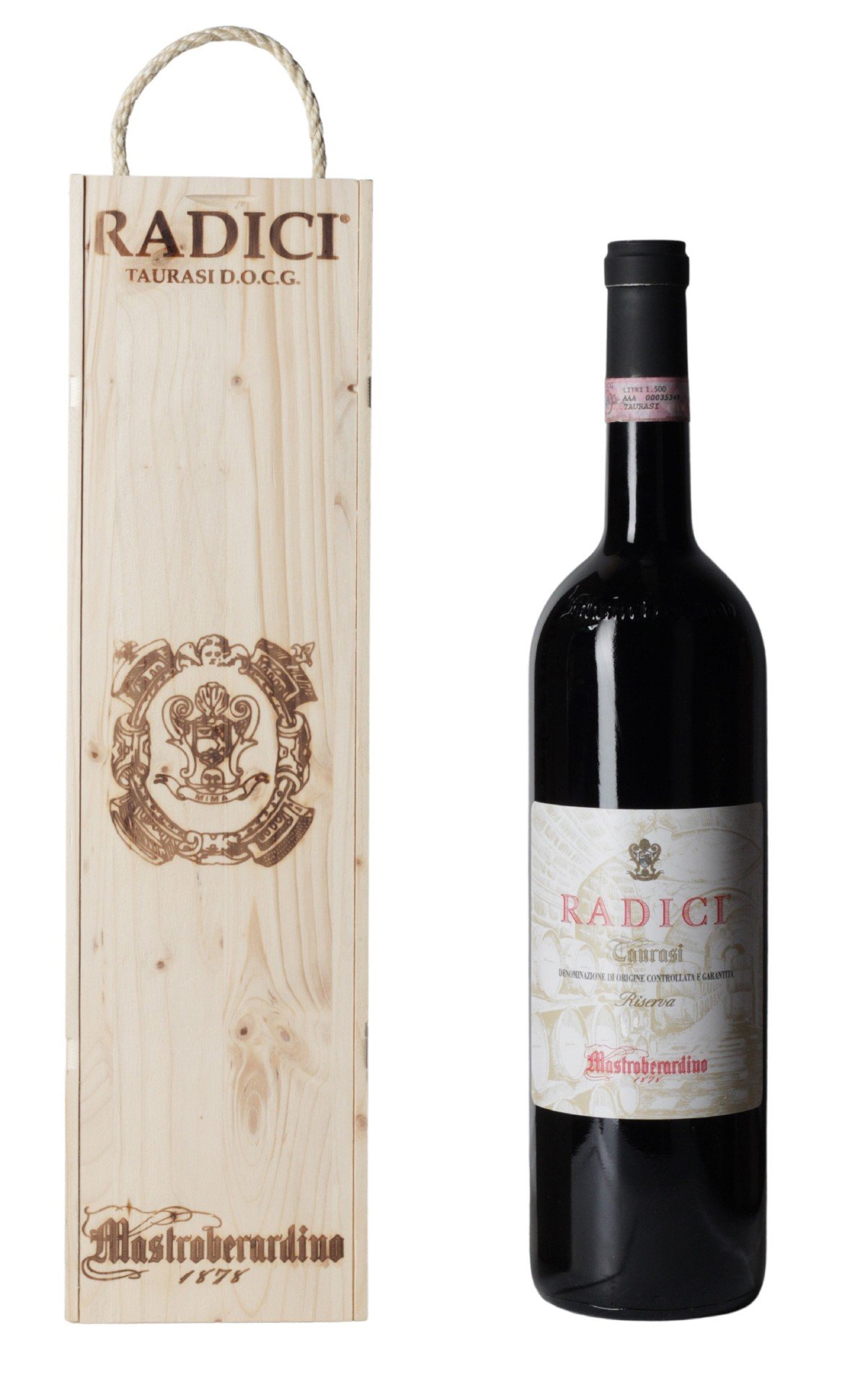 Mastroberardino Radici Taurasi Riserva in Original Holzkiste Magnum 1,5 l